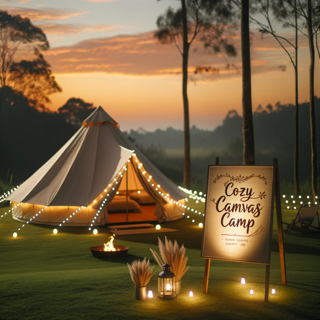 Cozy Canvas Camp – Experience glamping at home! Delivering our fully ...